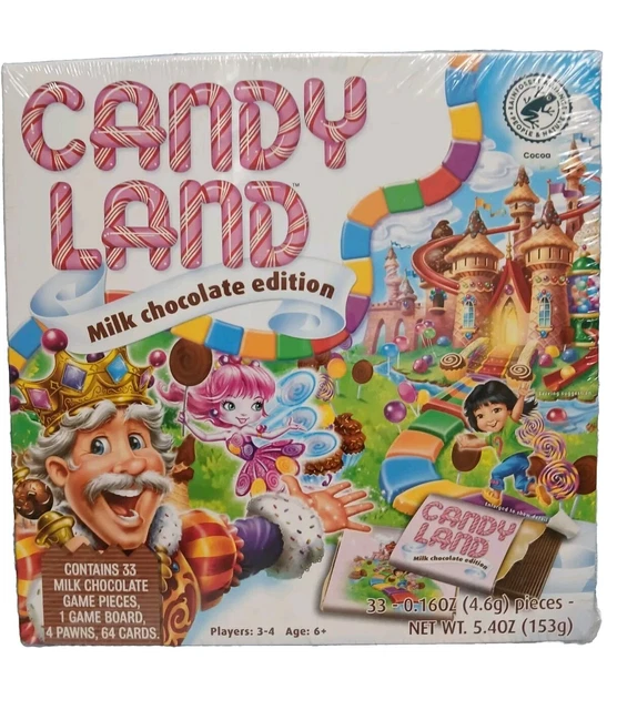 HASBRO CANDY LAND Milk Chocolate Edition: Game Board 4 Pawns 64 Cards ...