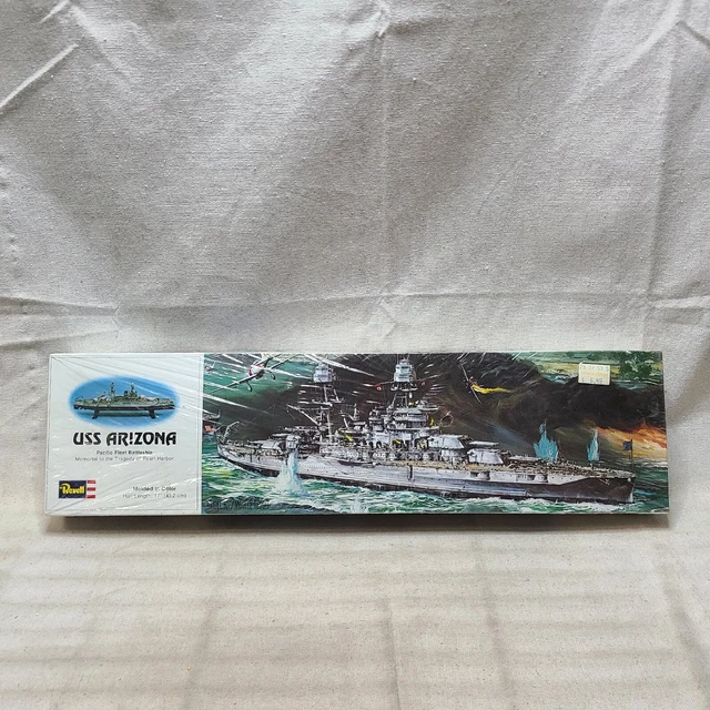 REVELL U.S.S. ARIZONA Battleship Vintage 1975 Plastic Model Kit H-302 ...
