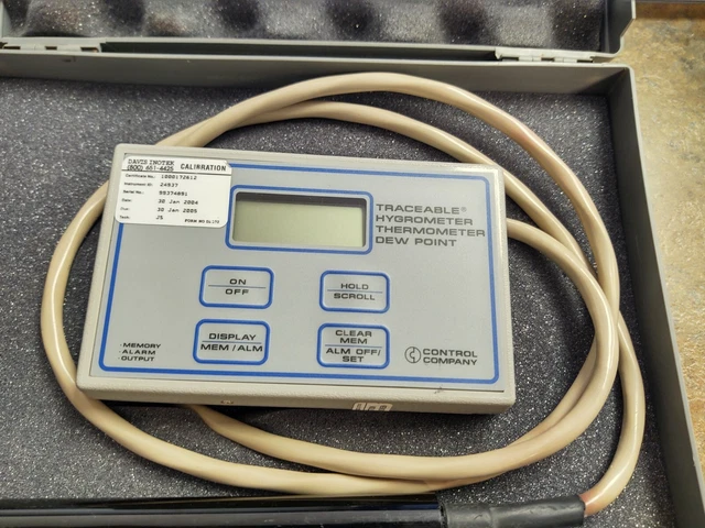 CONTROL COMPANY TRACEABLE Hydrometer Thermometer Dew Point (Eb1A) £119. ...