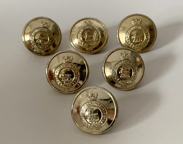 7 X VINTAGE Brass Military Buttons Firmin Gaunt and Birmingham Made # ...