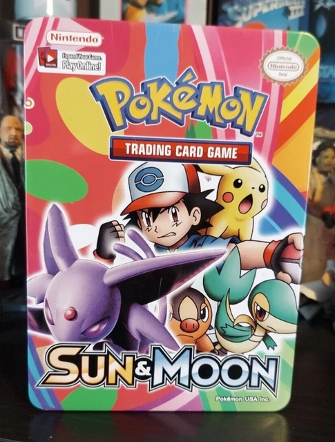 POKEMON SUN & moon Nintendo trading card game steelbook tin case ONLY ...
