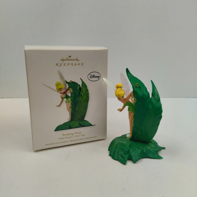 DISNEY HALLMARK 2005 Peter Pan Tinkerbell Pixie in Lantern Turns ...