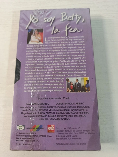 YO SOY BETTY La Fea Vol 7 TV Novela 2002 VHS PAL Spanish New $58.96 ...