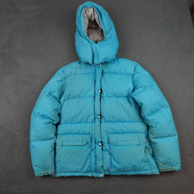 VINTAGE NORTH FACE Windy Pass Jacket Womens Medium Down Puffer Hooded ...
