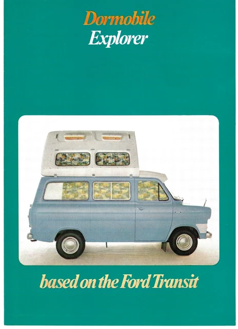 FORD TRANSIT MK1 Dormobile Explorer Caravan 1971 UK Market Foldout ...
