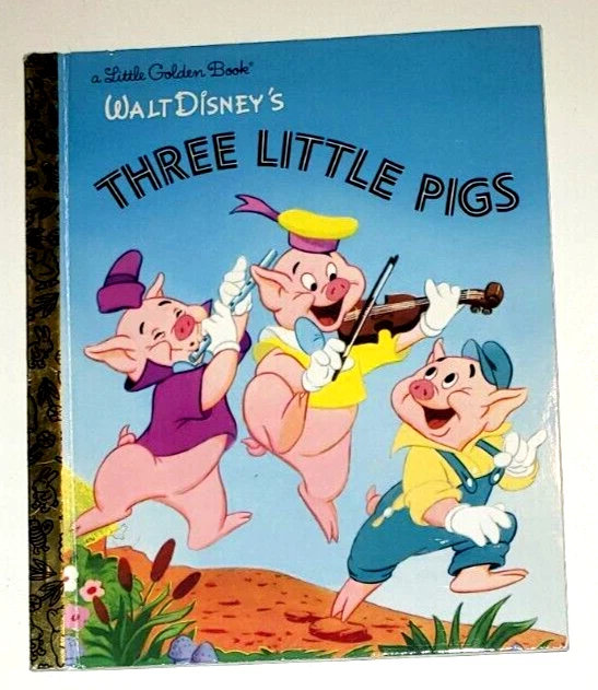 LITTLE GOLDEN BOOK Walt Disneys Three Little Pigs 2004 1st Random House ...