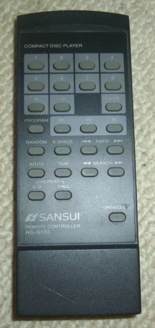 ORIGINAL SANSUI RS-S103 CD Player Fernbedienung Remote Control Hifi ...