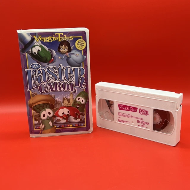 VEGGIETALES AN EASTER CAROL VHS Movie Cartoon, 2004 featuring REBECCA ...