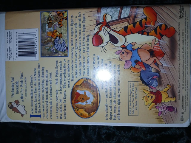 WINNIE THE POOH - The Tigger Movie (VHS 2000 Clam Shell) £13.32 ...