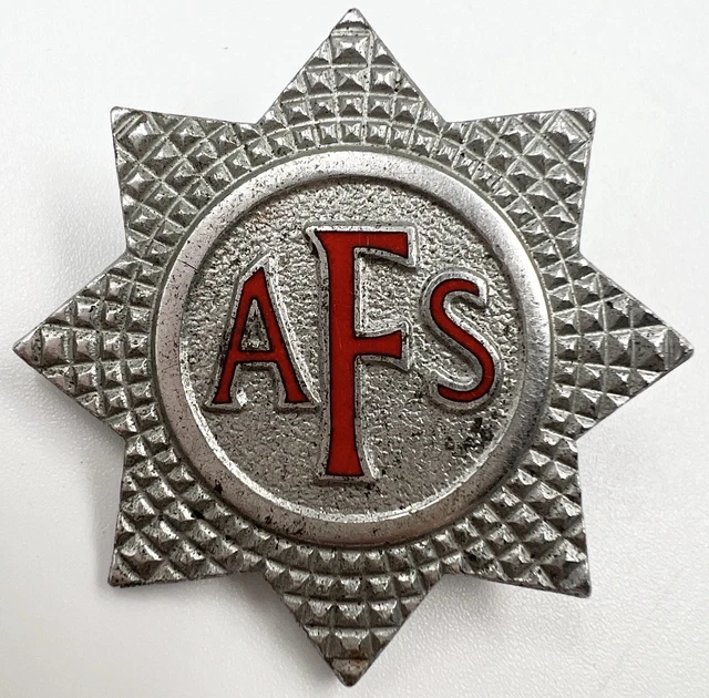 GENUINE WW2 AFS Auxiliary Fire Service Cap Badge £6.00 - PicClick UK