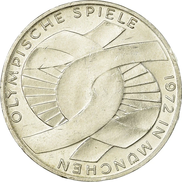 MONNAIE, RÉPUBLIQUE FÉDÉRALE allemande, 10 Mark, 1972, Munich, SUP ...