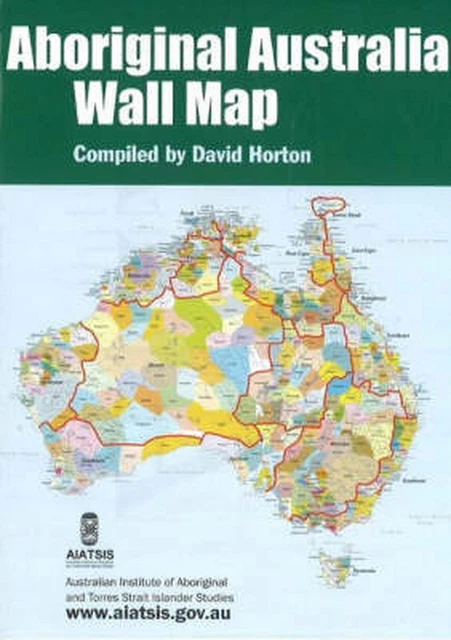 ABORIGINAL AUSTRALIA WALL Map by David Horton (English) Paperback Book ...