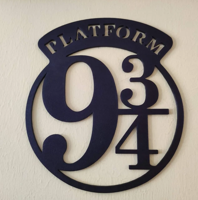HARRY POTTER PLATFORM 9 3/4 railway station sign plaque wall art £15.99 ...