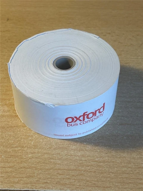 OXFORD BUS COMPANY Weyfarer Bus Ticket Machine Ticket Roll £5.99 ...