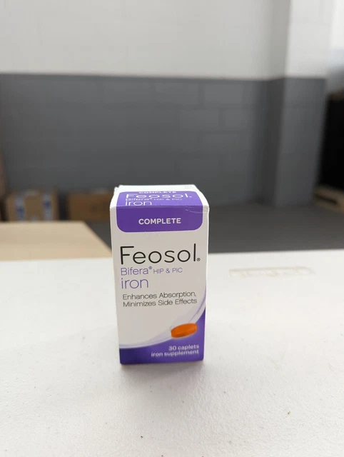 FEOSOL® COMPLETE WITH patented Bifera® Iron, 30 Count £5.99 - PicClick UK