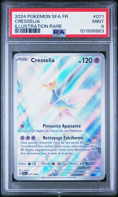 CARTE CRESSELIA 071/064 FABLE NÉBULEUSE POKÉMON EV6.5 SFA FR PSA 9 EUR 30,50 - PicClick FR