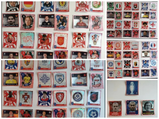 TOPPS EURO EM 2024 Germany - Komplett, Alle Rot, Euro Border Parallel ...