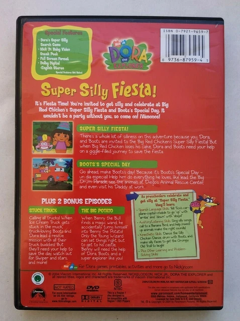 DORA THE EXPLORER - Super Silly FIesta (DVD, 2004) $7.25 - PicClick CA