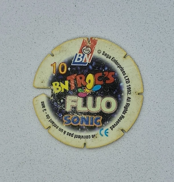 POG VOLANT SONIC 10 BN TROC'S Pogs Kini Kinis Slammers Caps Flip Tazos ...