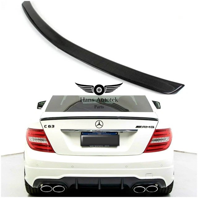 AMG C63 STYLE Carbon Fibre Rear Spoiler For Mercedes C Class C204 2D ...