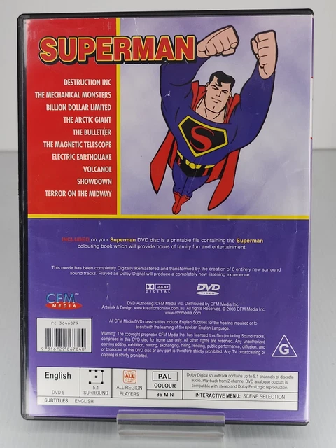 SUPERMAN CARTOON - Animation DVD kids children family cartoon $11.81 ...