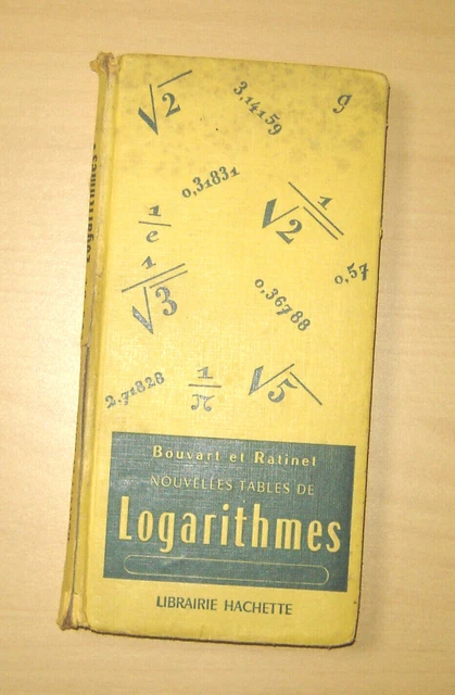 LIVRE TABLES LOGARITHMES 1957 Hachette état voir photo EUR 4,00 ...