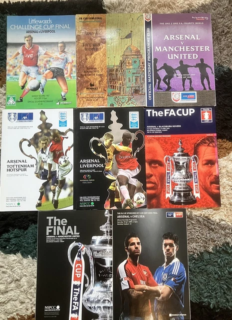 ARSENAL CUP FINAL And Semi Final Programmes X9 £54.00 - PicClick UK