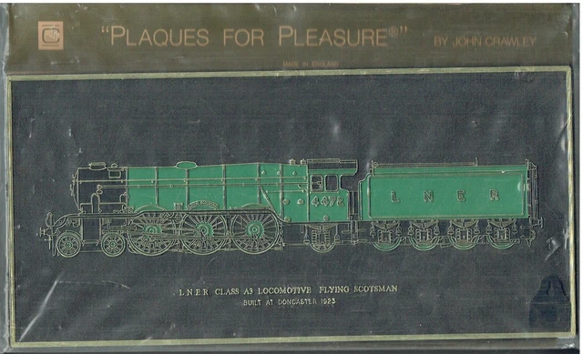 LNER A3 CLASS 'FLYING SCOTSMAN' LOCO (GREEN) PLASTIC WALL PLAQUE ...