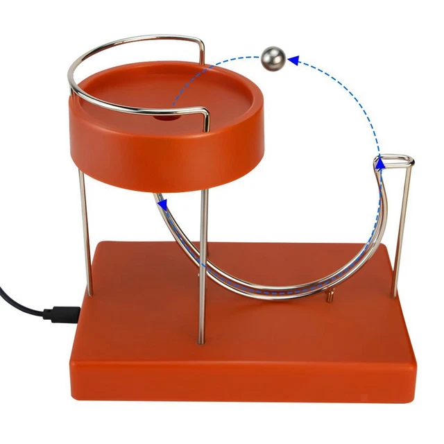 UNIQUE PERPETUAL MOTION Machine Model Toy Plug and Play Revolving for ...