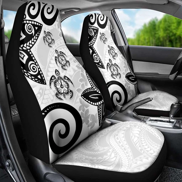 SAMOA TAPA CAR Seat Cover Siapo Mix Tatau Patterns - Black Lt7 $59.88 ...