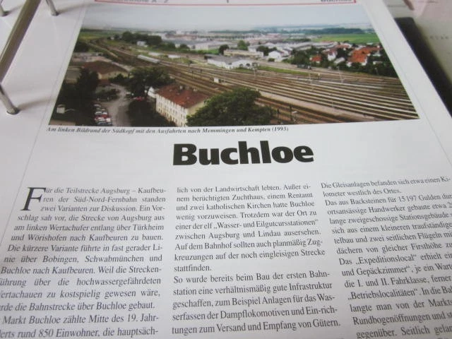 BAHNHOF BF BUCHLOE Datenblatt mit Gleisplan 4S EUR 4,98 - PicClick DE
