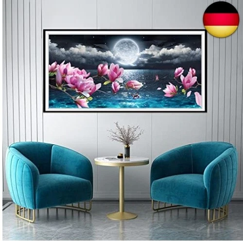 MALEN NACH ZAHLEN Erwachsene, Malen Nach Zahlen Mond Groß Landschaft, DIY EUR 20,95 - PicClick DE