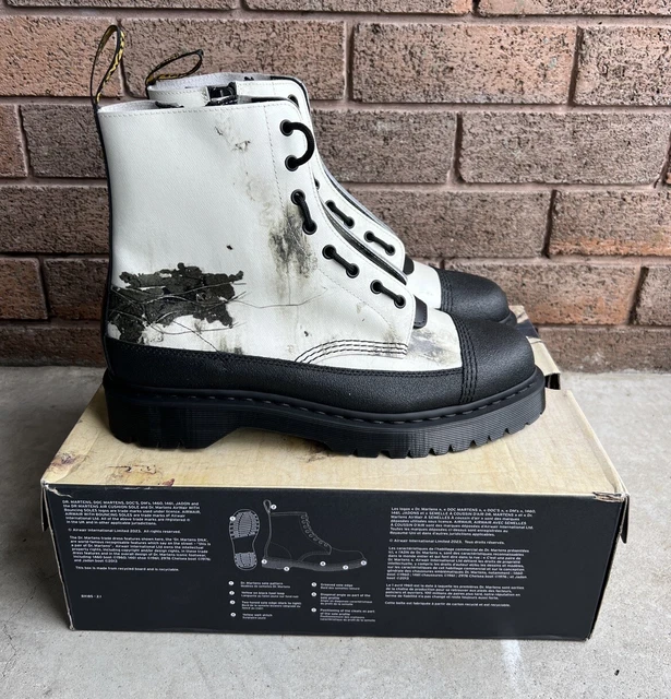 DR. MARTENS X Nine Inch Nails 1460 Boots - Mens Us 14 White limited ...