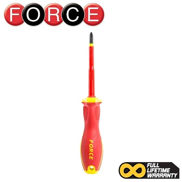 FORCE PH2 X 100mm Phillips Insulated Screwdriver - 711N2 EUR 28,93 - PicClick FR