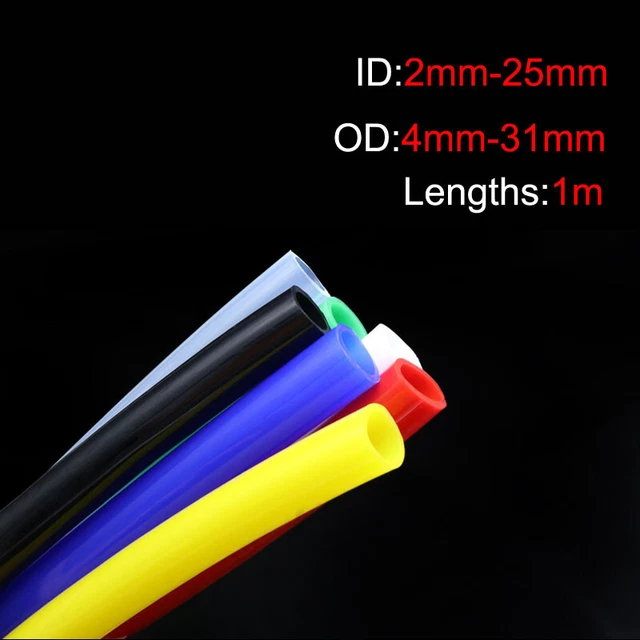 SILICONE TUBE MULTIPLE Colors Food Safe High Temp Hose Pipe Soft Tube 1 ...