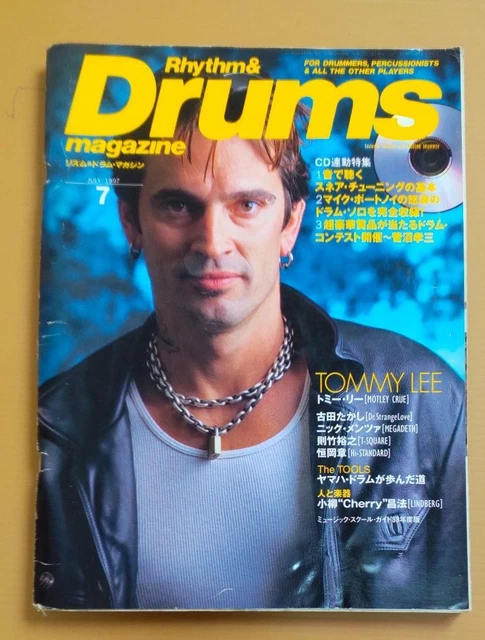 RHYTHM & DRUMS magazine July 1997 issue, Tommy Lee special feature £41. ...