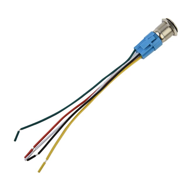 COMPACT DESIGN STAINLESS Steel Latching Push Button Switch with LED ...