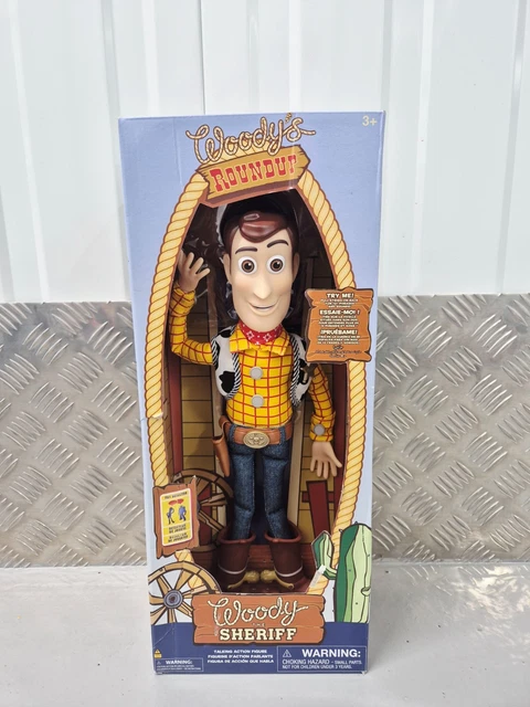 DISNEY STORE PIXAR Woody Interactive Talking Action Figure, Toy Story ...