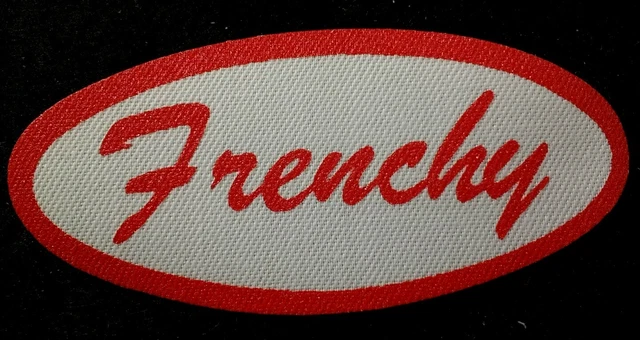 FRENCHY VINTAGE 1960S Cursive Name Patch Uniform Shirt Iron On RARE ...