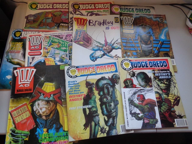 JOBLOT 16X JUDGE DREDD AND 2000 AD COMICS c1990s Lucky Dip Selection ...