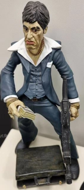 SCARFACE SELTEN RARE Toni MONTANA Figur Blue Suit Machine Gun Briefcase ...