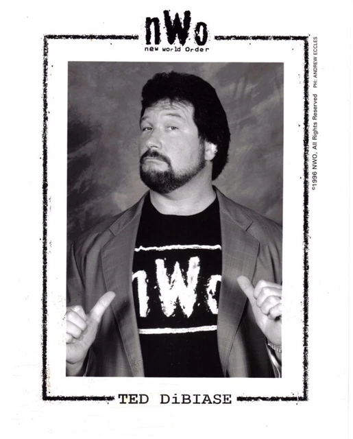 WCW NWO WWF WWE WRESTLING TED DIBIASE 1996 PROMO 8x10 PHOTO REPRINT ...