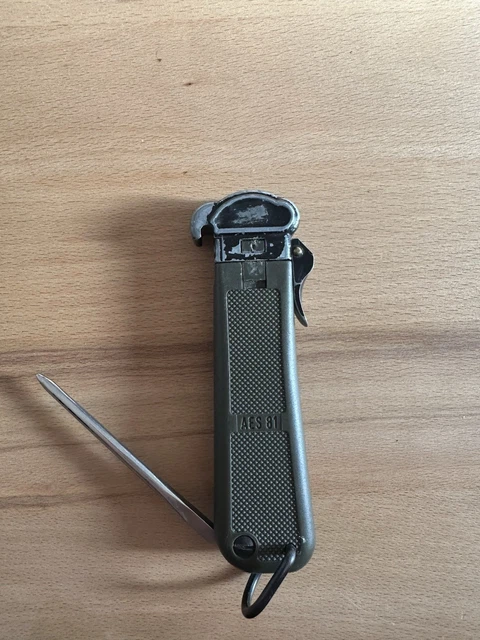FALLMESSER BUNDESWEHR BW Kappmesser Fallschirmjäger Messer AES 81 EUR ...