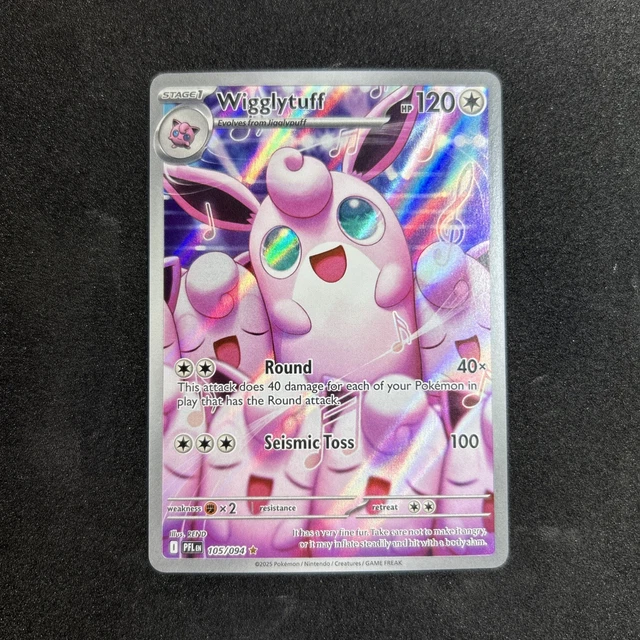2025 POKEMON PHANTASMAL Flames Wigglytuff Illustration Rare #105/094 £4 ...