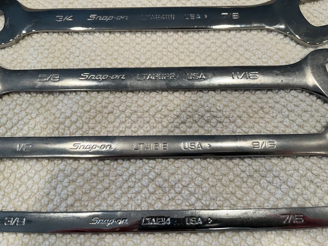 SNAP ON TOOLS SAE Low Torque Slimline Open End Wrench Set EUR 277,89 ...