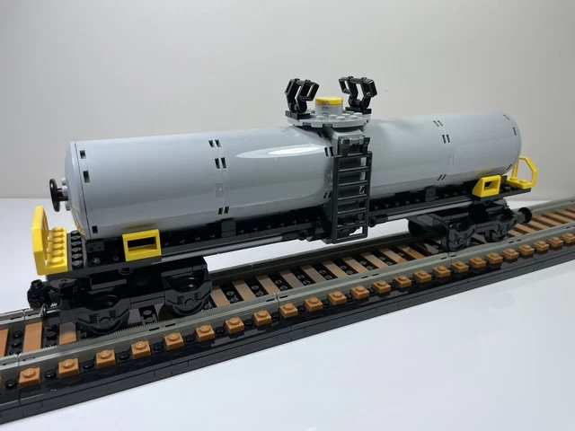 LEGO MOC OIL Tanker Train Carriage Large 12V 9V Town City Trains $139. ...