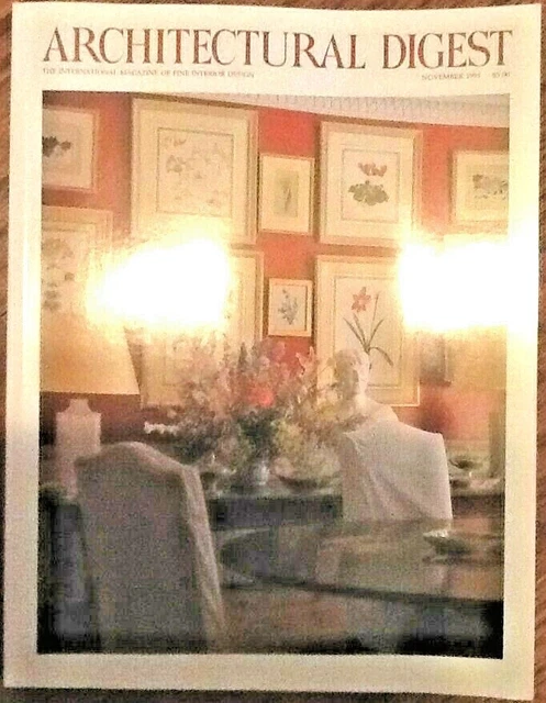 ARCHITECTURAL DIGEST NUMÉRO de novembre 1993 Lempicka Greenwich New Orleans Aspen EUR 9,86 ...