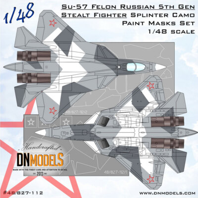 1/48 SU-57 FELON 5th Gen Stealth Fighter Splinter Camo Masking for ...