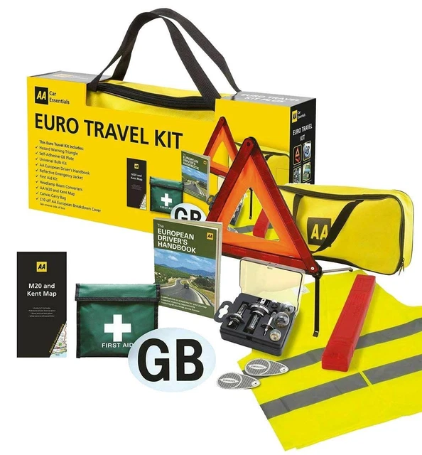 AA EURO TRAVEL Kit Pack European Driving Legal Requirements France ...