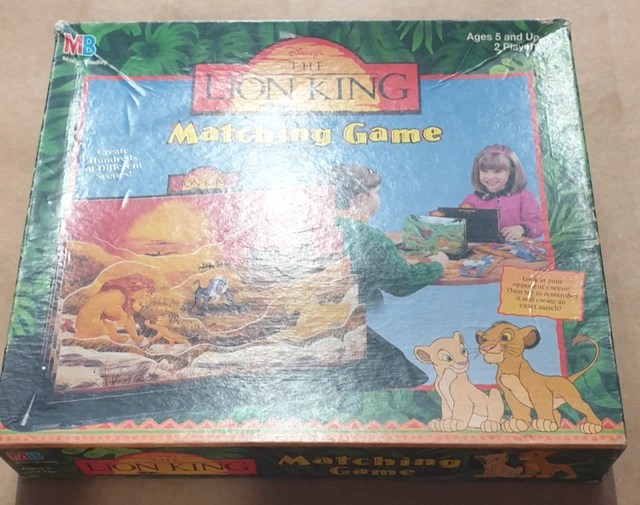LION KING MATCHING Game: MB Milton Bradley *FREE POSTAGE* $89.00 ...
